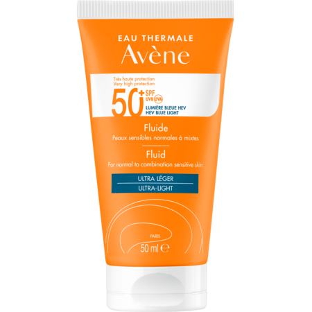 Слънцезащитен флуид Avene SPF 50+ TRIASORB, За нормална и смесена кожа ...