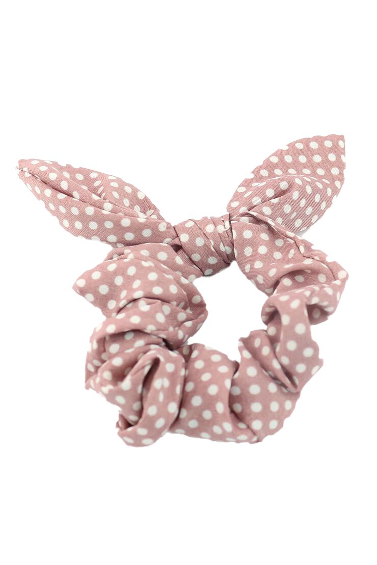 Banda elastica pentru par roz cu puncte polka - eMAG.ro