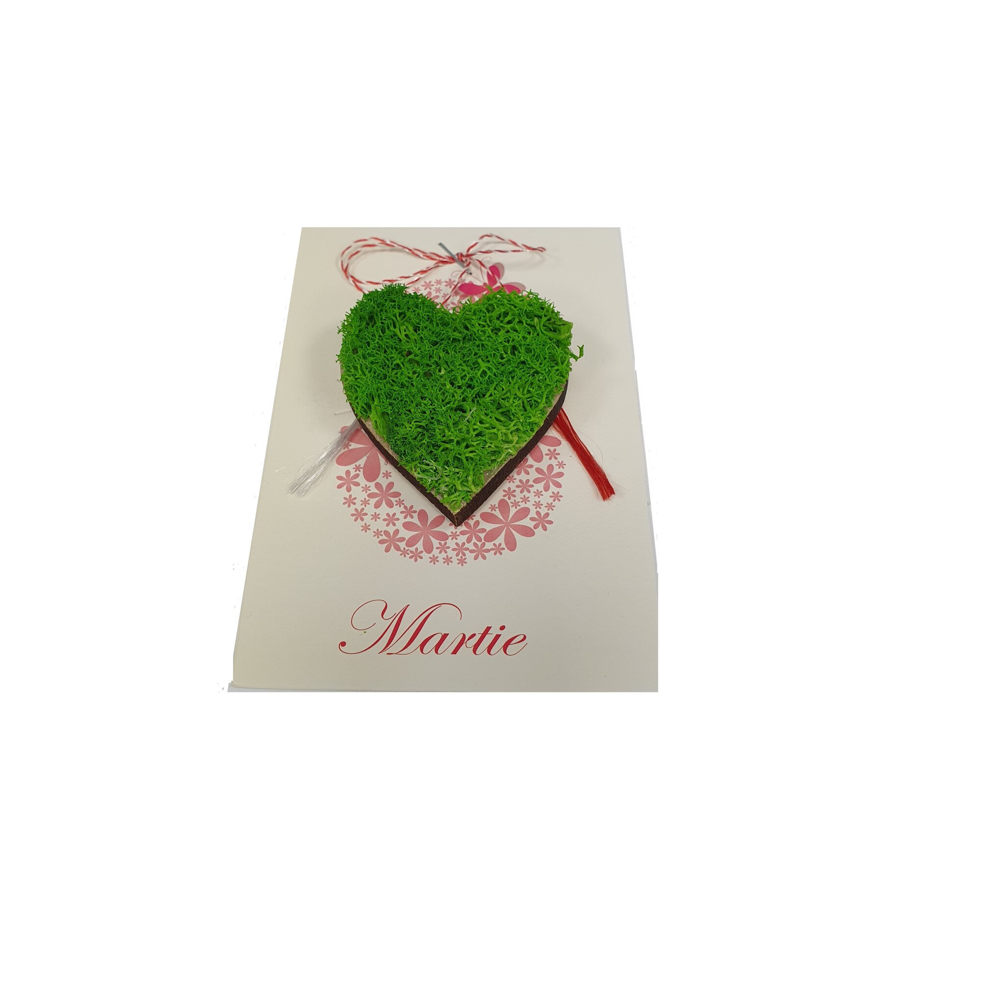 Martisor hand made, tip magnet, din licheni naturali stabilizati, in ...