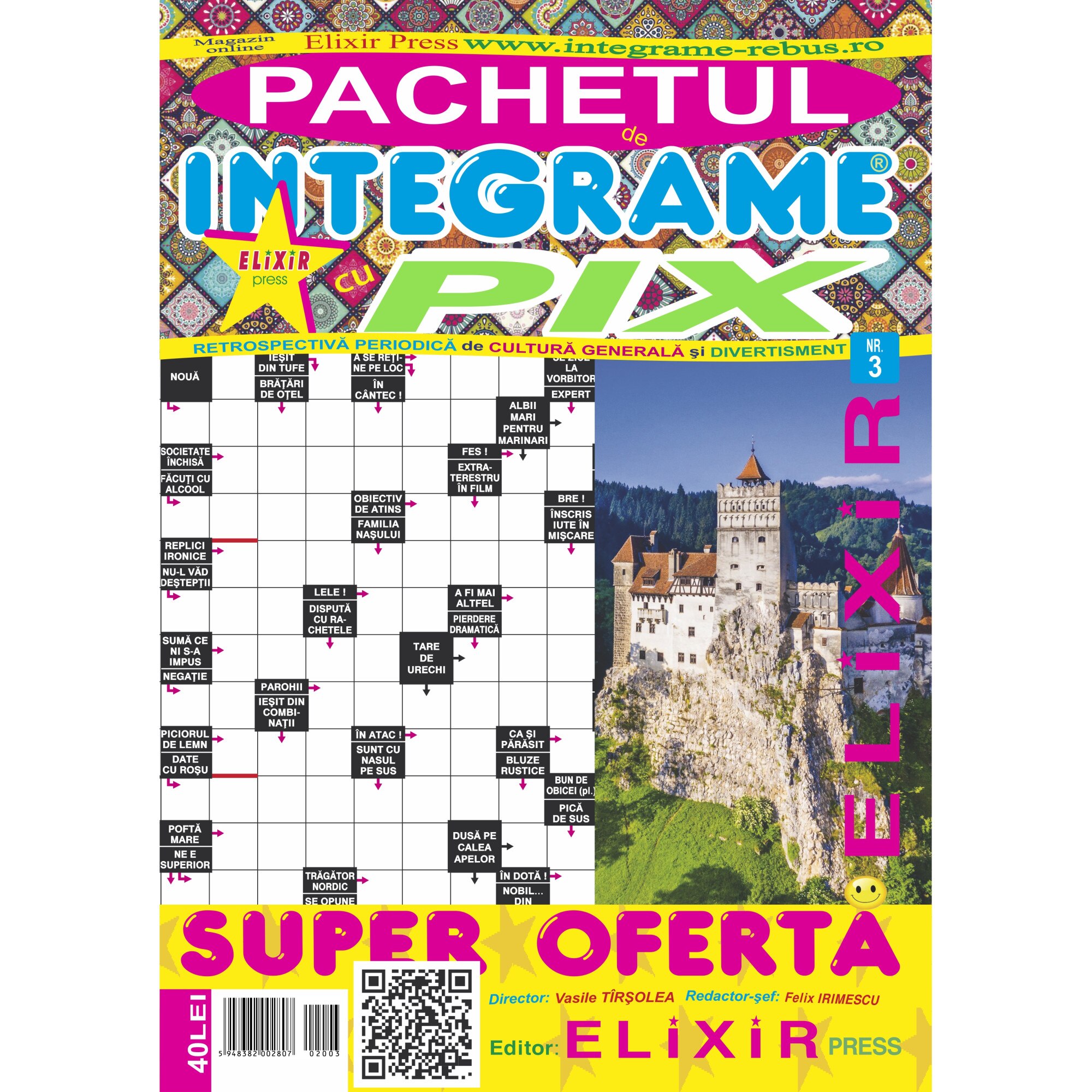 Pachetul de integrame cu Pix nr 3, 300 pagini - eMAG.ro