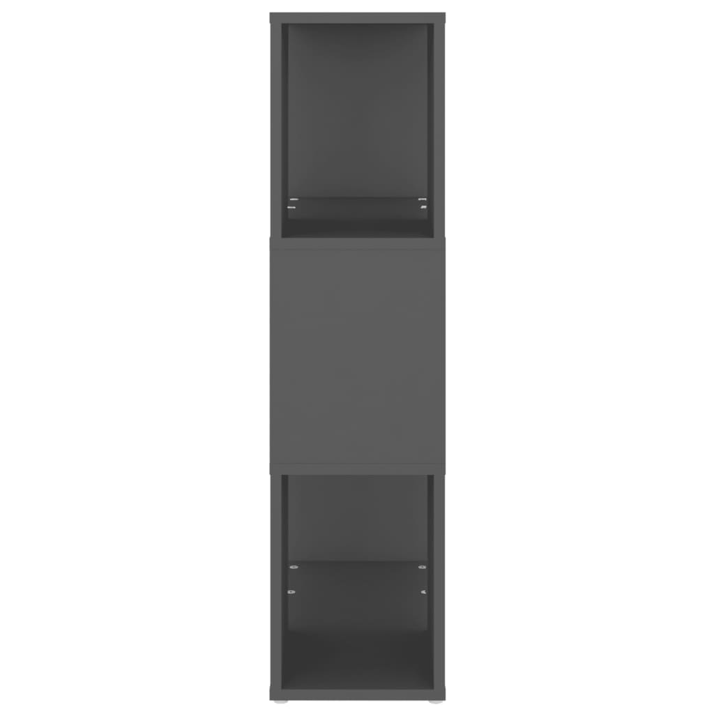 Biblioteca/Separator camera, gri, 60x24x94 cm, PAL - eMAG.ro