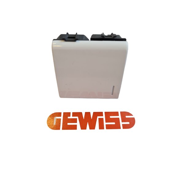 Intrerupator, Gewiss, Cap cruce, Iluminabil, 2M, 16A, Chorus, Alb ...