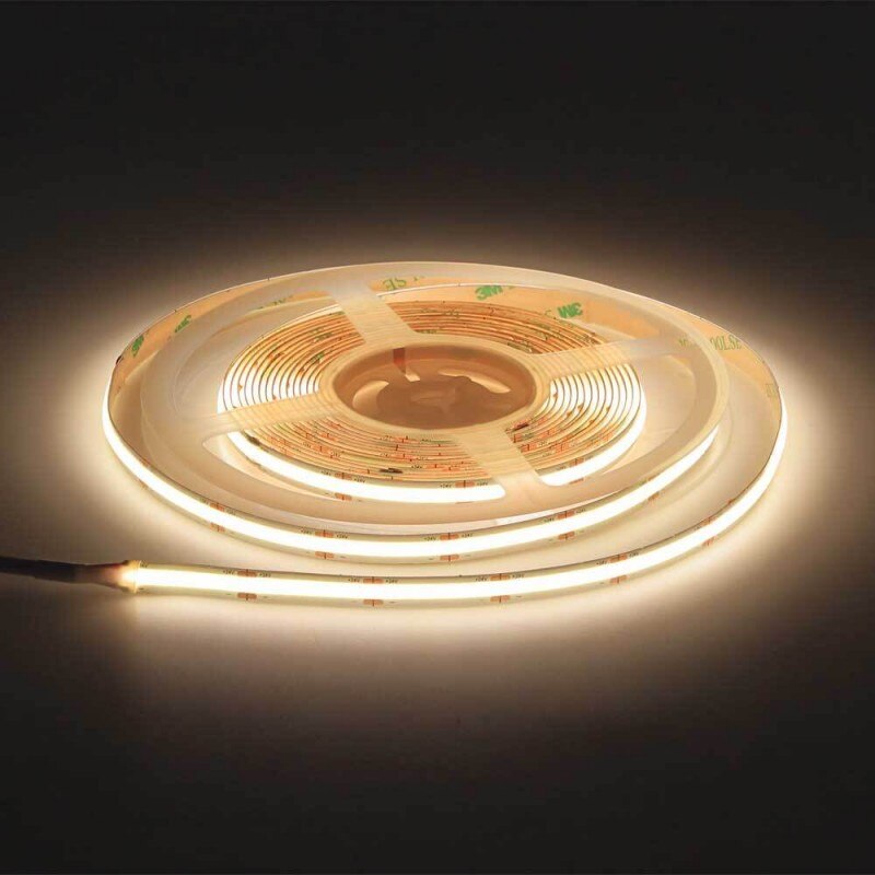 Banda Led Cob 24v 12w M 512led Interior Lumina Naturala 5 Metri