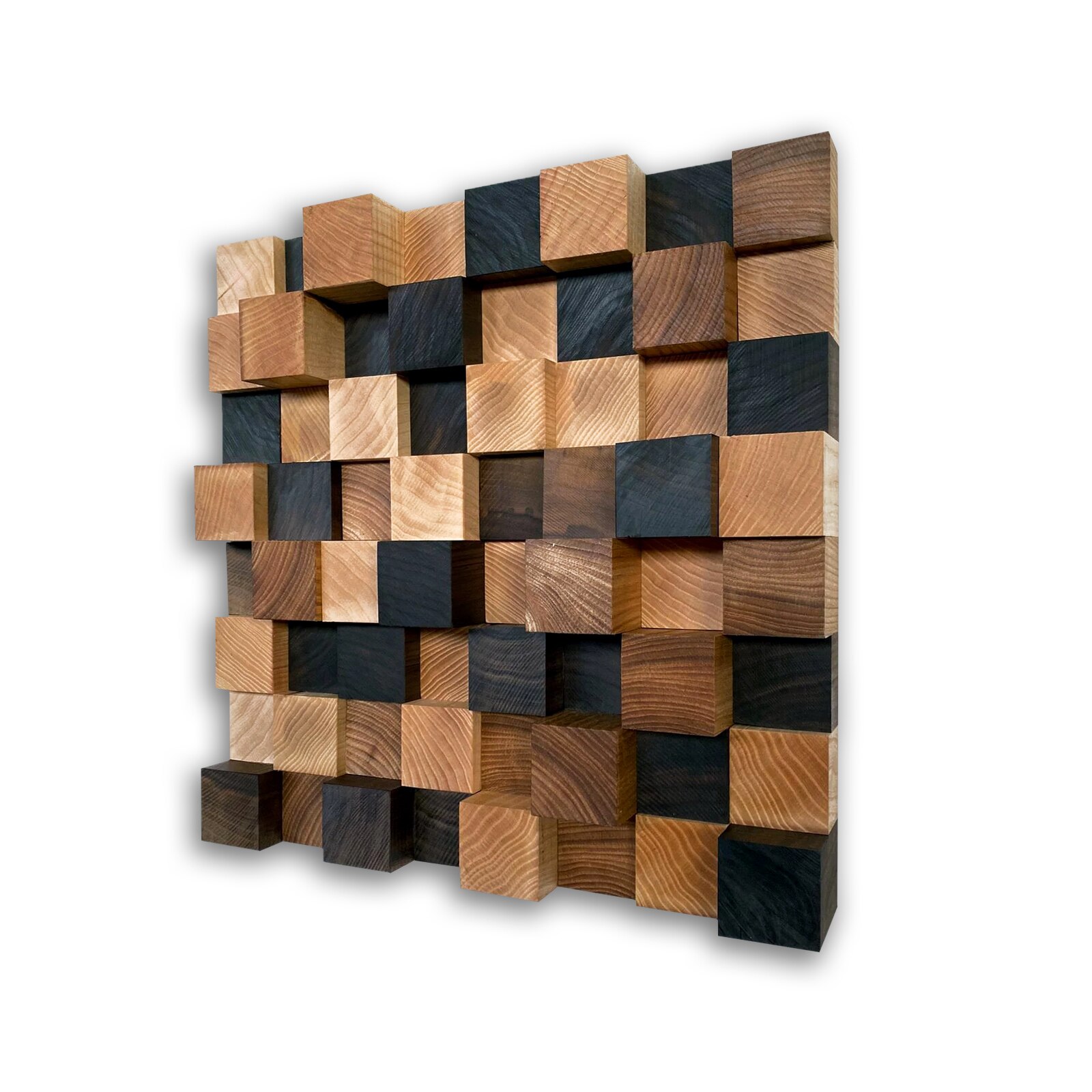 Tablou handmade din lemn masiv, 3D, abstract, MADERA, 32x32 cm - eMAG.ro