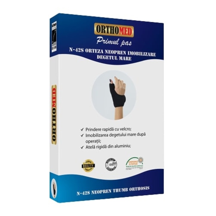 Orteza neopren imobilizare degetul mare, Orthomed - eMAG.ro