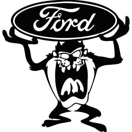 Sticker auto "Ford monstru'', 16x15,3cm, Negru - eMAG.ro