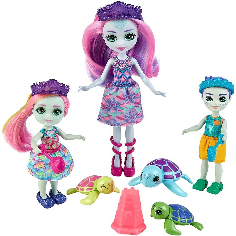 Set de joaca Tinsley Turtle si familia de broaste testoase Enchantimals ...