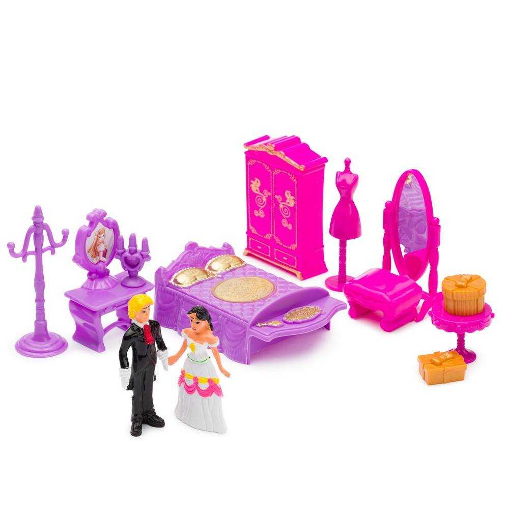 Castel papusi cu lumini si sunete pentru copii, printesa, print ...