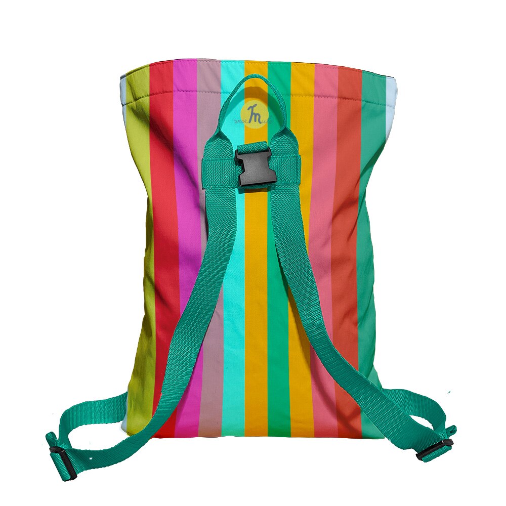 Ръчно изработена раница Abstract, Rainbow Feel the Rainbow, Multicolor ...