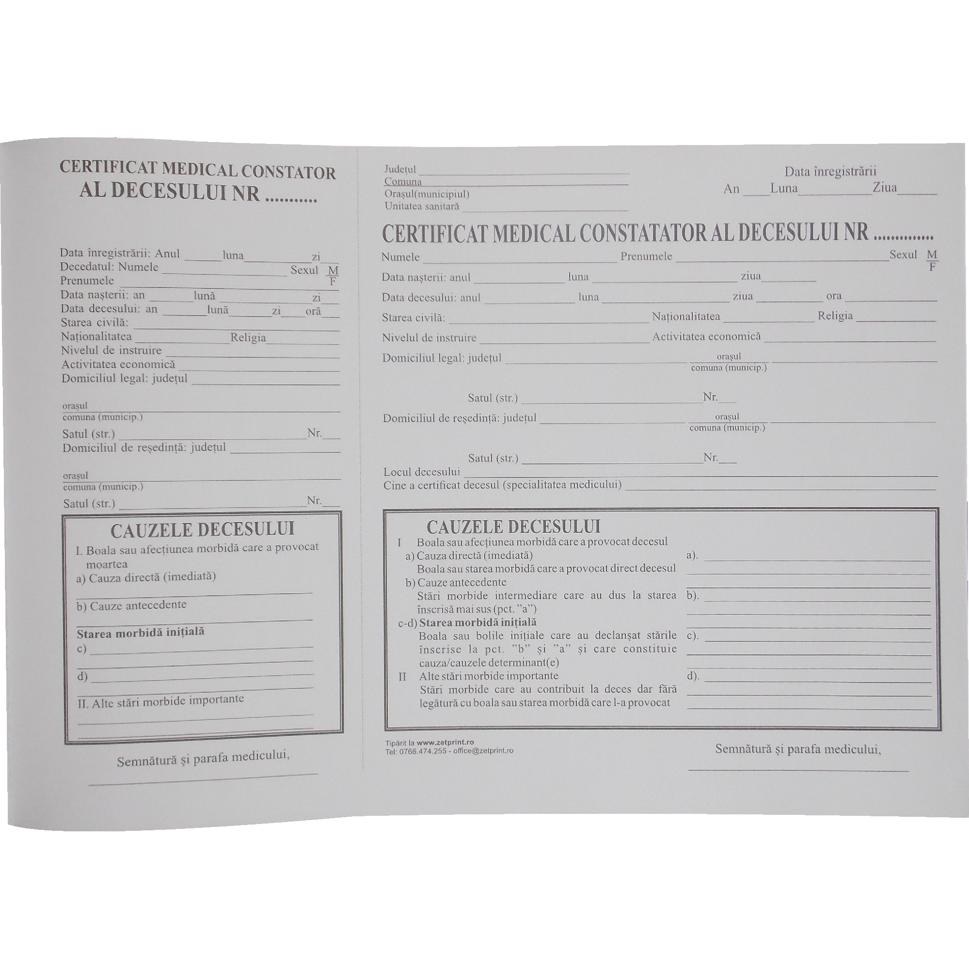 Registru Constatator Deces, A4, Cartonat, 100 File - eMAG.ro