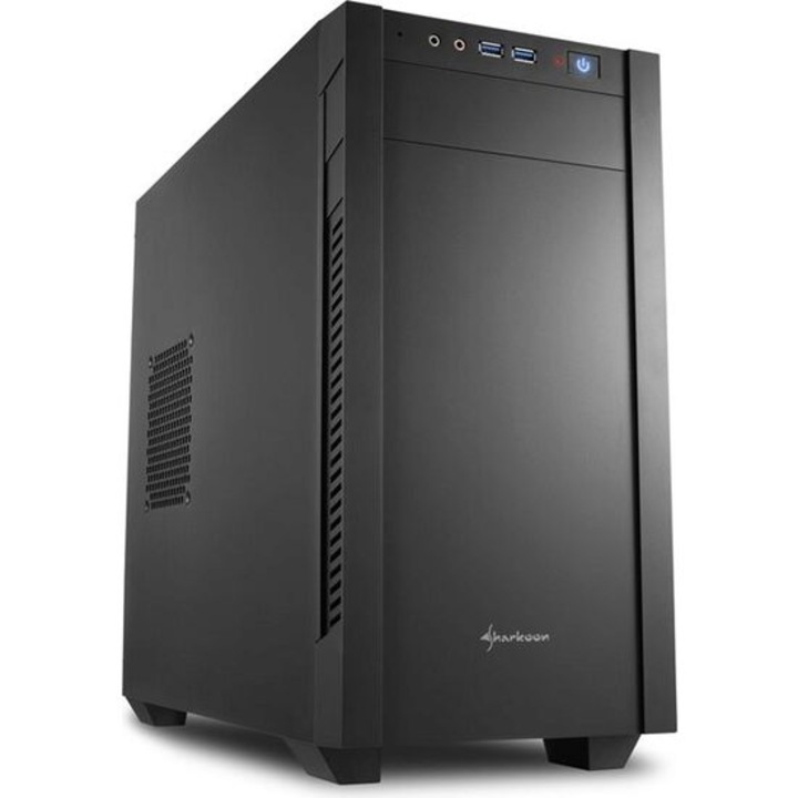 Carcasa PC Sharkoon S1000, Mini ITX, Micro ATX, Negru - eMAG.ro