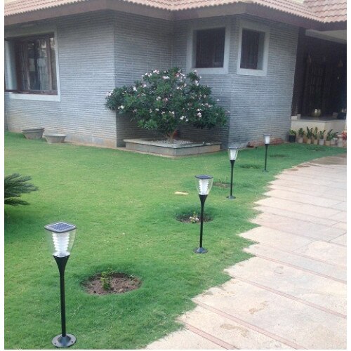 Set 2 Lampi Solare Gradina Alb / Negru, 1.9 w, IP65 - eMAG.ro