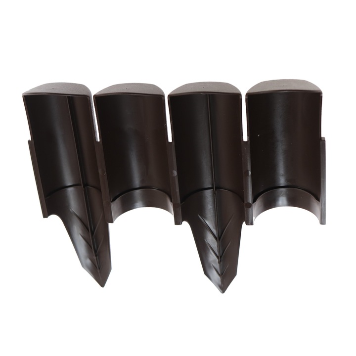 Separator gazon tip bordura, din plastic, maro, 22.8 cm x 2.5 m - eMAG.ro