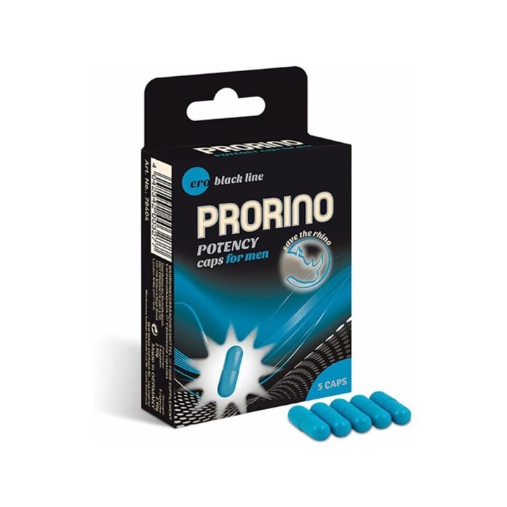 Supliment alimentar potenta Prorino, 5 Capsule - eMAG.ro