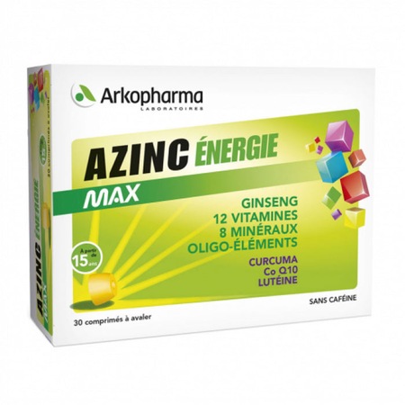 Azinc Energie Max pentru oboseala, Arkopharma, 30 comprimate - eMAG.ro