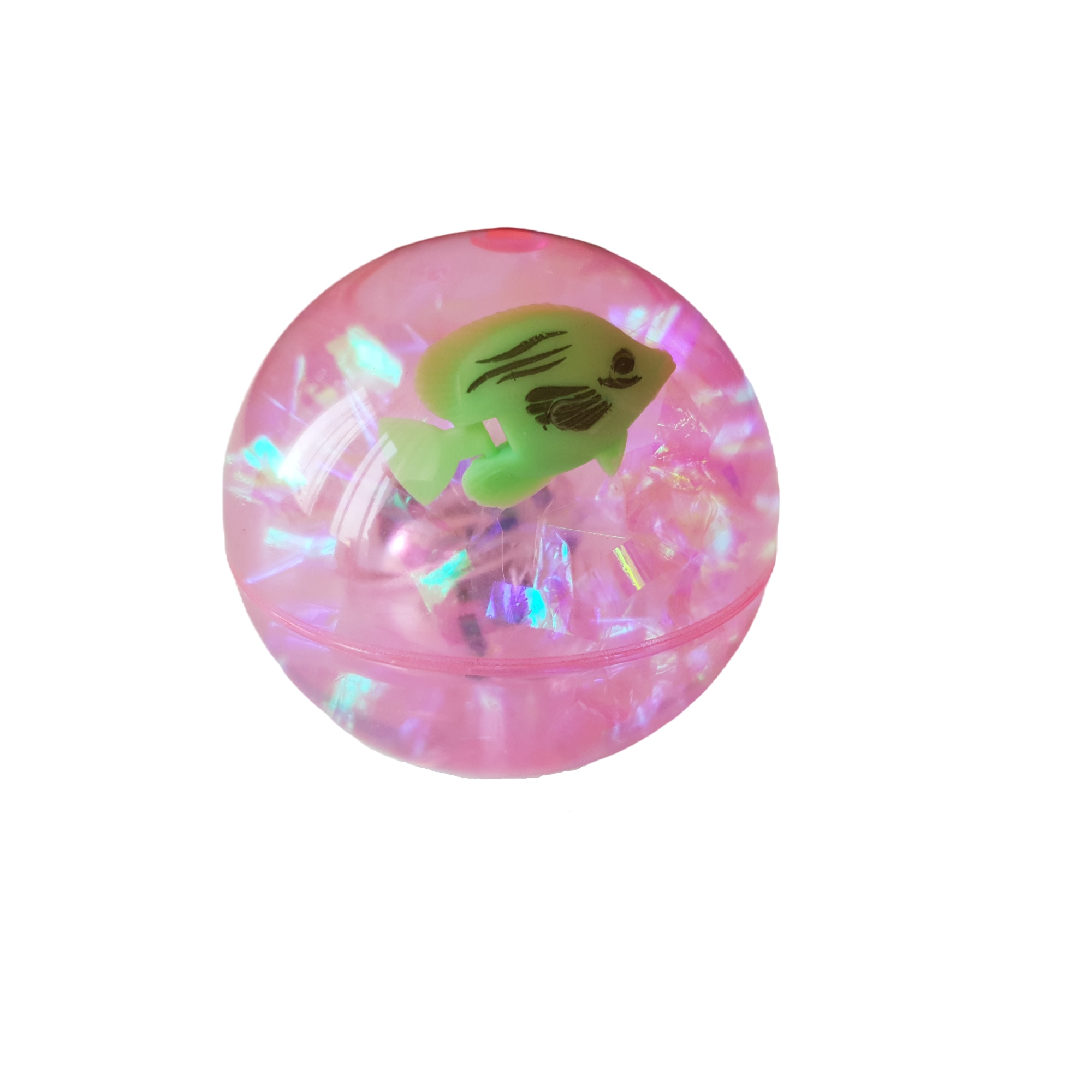 Minge din Silicon cu Lumini Interactive Led si Figurina Pestisor, Roz ...