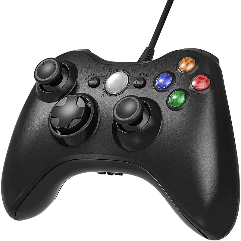 Controller cu fir SYNO® pentru XBOX 360 / PC, Negru - eMAG.ro