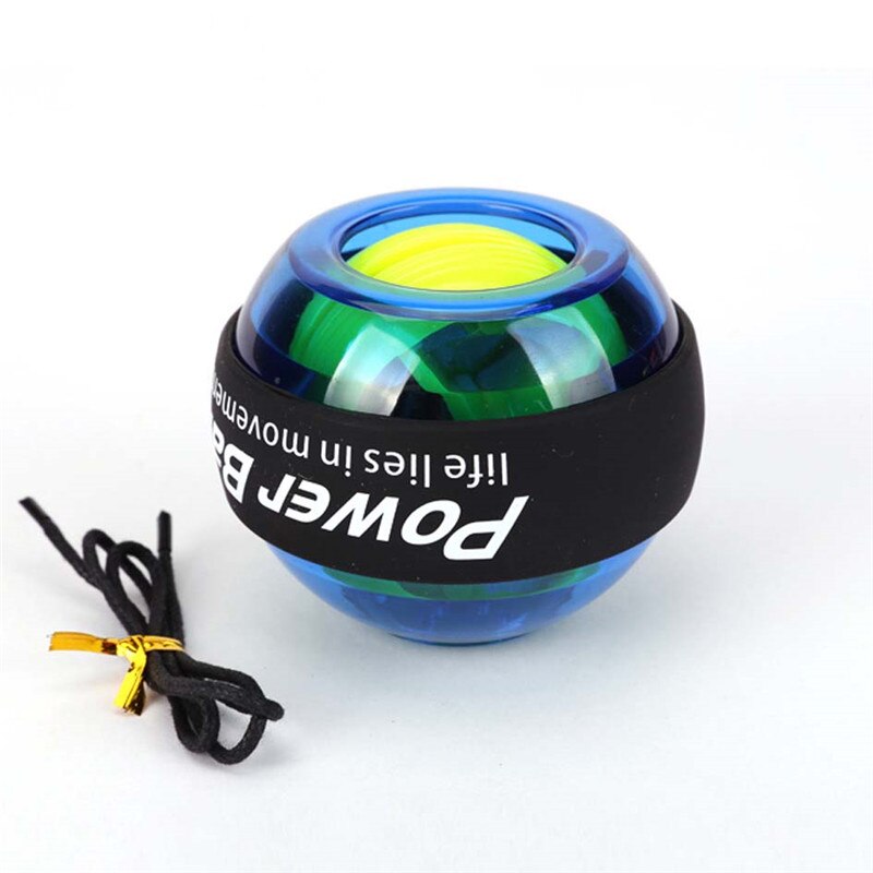 Bila rotativa fitness, Powerball, cu lumina LED, albastru - eMAG.ro