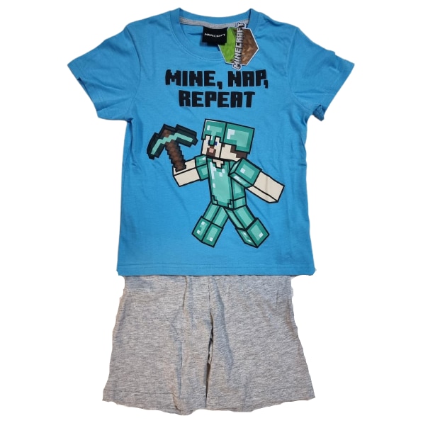 Pijama Minecraft Mine Nap Repeat - eMAG.ro