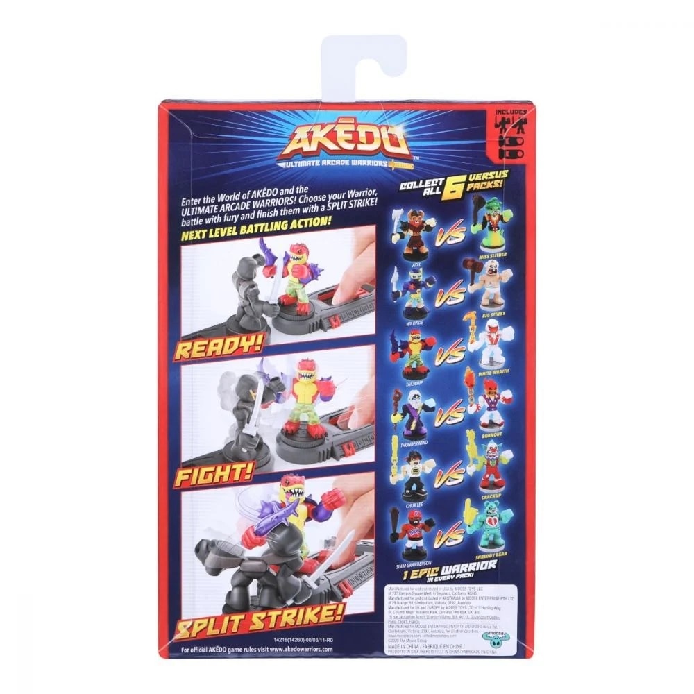 Set 2 figurine Akedo, Versus Pack - Axel vs Miss Slither, 16cm - eMAG.ro