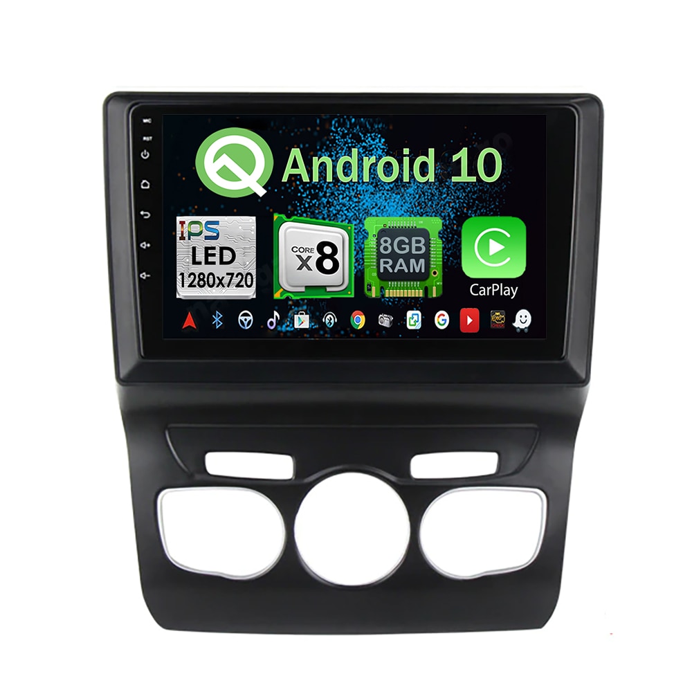 Navigatie Carplay Android Citroen C4 2011-2016 Octa Core 8GB Ram 128GB ...