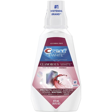 Apa de Gura, Crest 3D Glamorous White, Efect de Albire Intensiva, 473ml ...