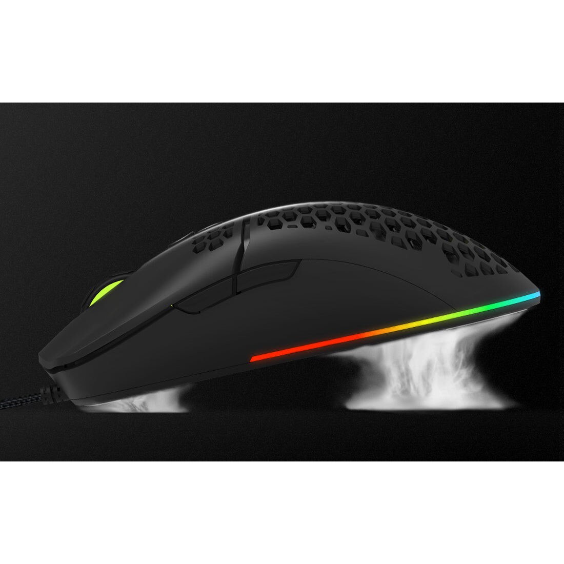 Mouse de gaming, Delux, M700, 12400DPI, RGB, Negru - eMAG.ro