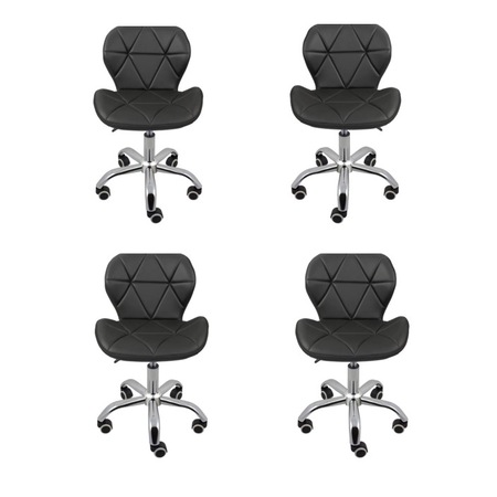 Set 4 scaune salon cu roti si inaltime reglabila intre 39-51 cm ...