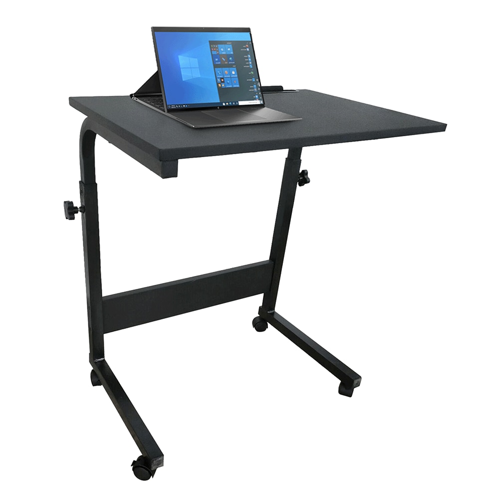 Birou PC cu roti din metal negru Westa 60x40x90 cm - eMAG.ro