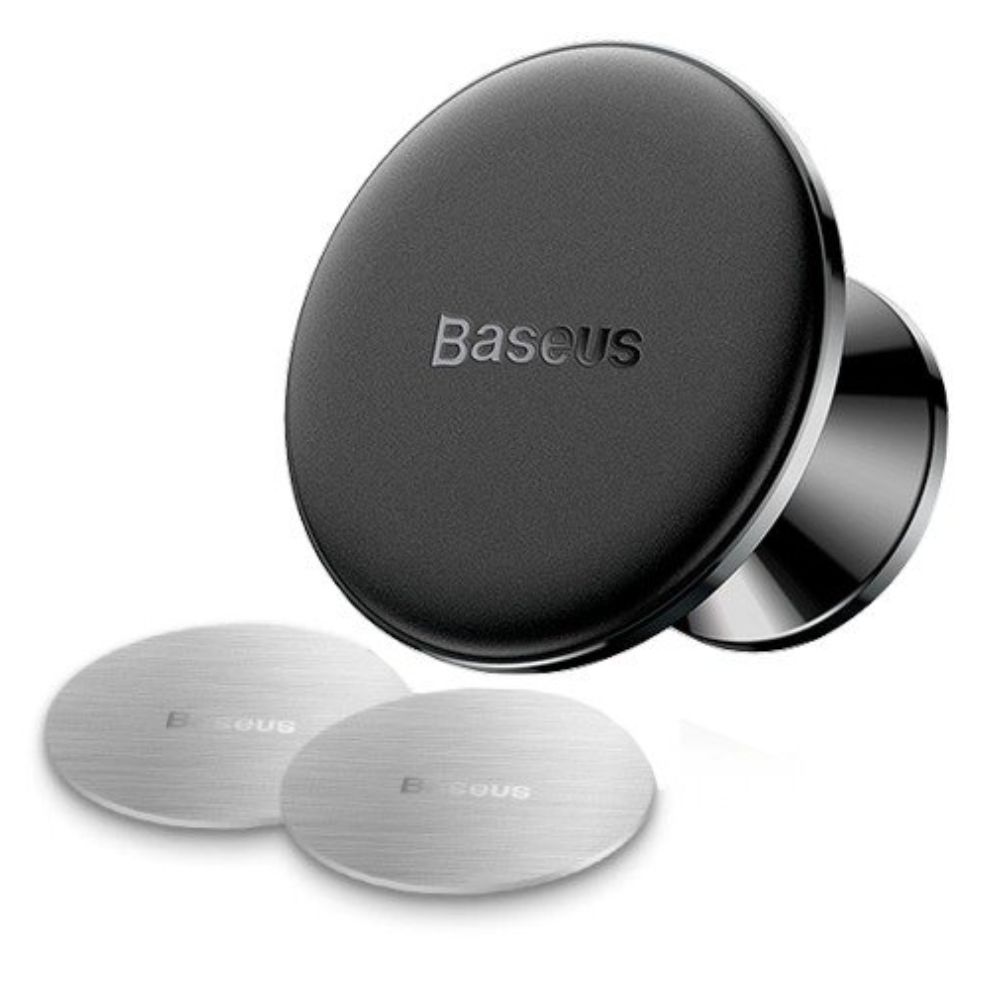 Suport auto telefon magnetic Baseus, Aluminiu, Negru - eMAG.ro