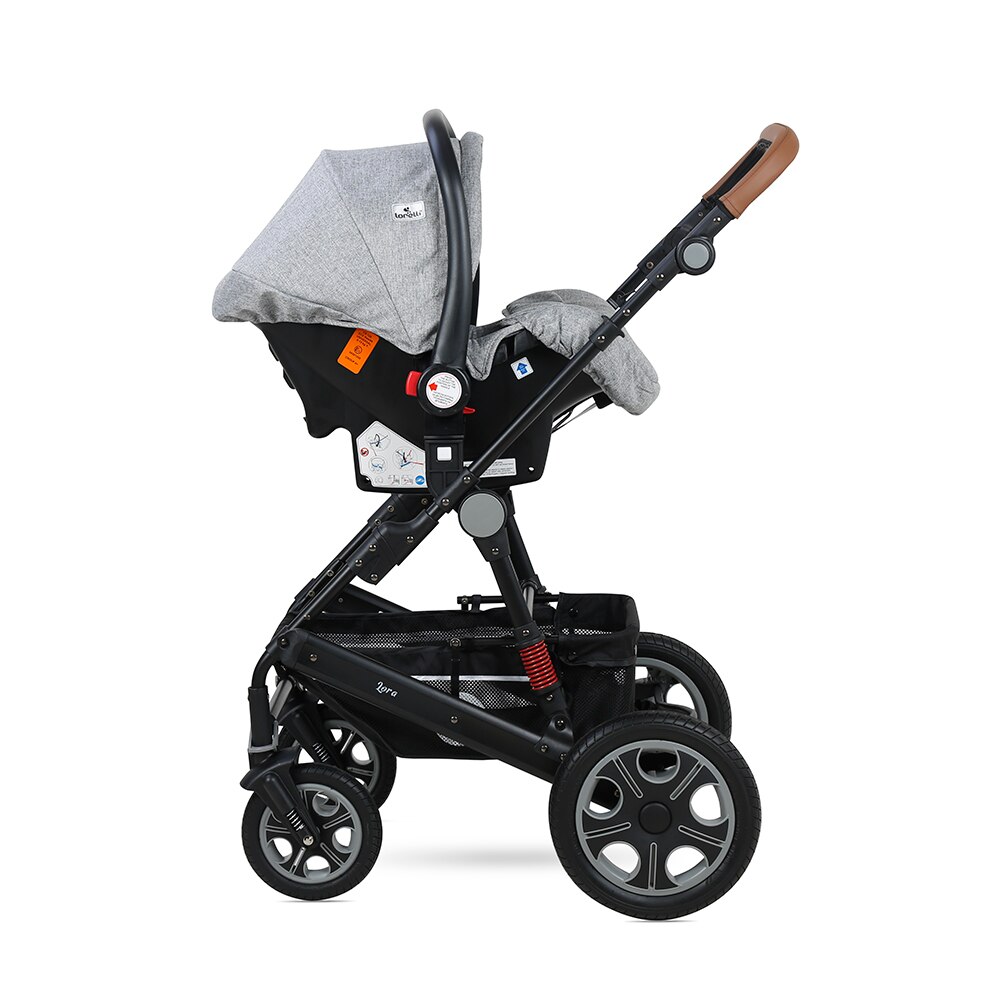 Детска количка Lorelli LORA Set, Cool, Grey, Elephants - eMAG.bg