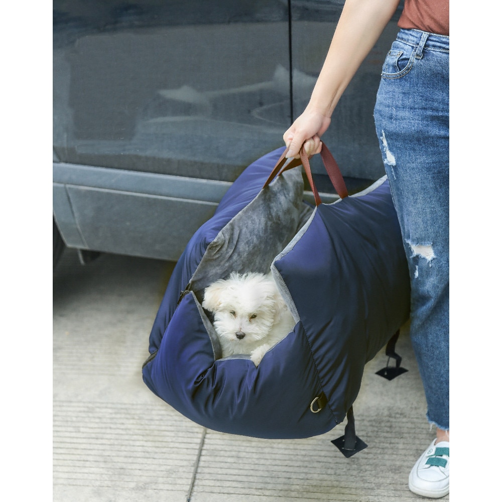 Scaun auto tip cos, pat, husa, geanta, culcus transport caini, pisici ...