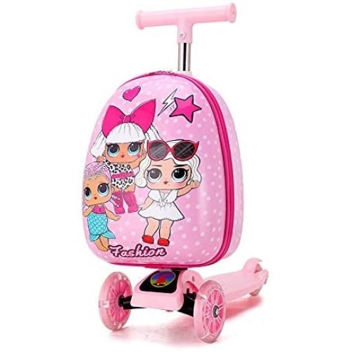 Trotineta Pliabila Pentru Copii, cu Roti Luminoase, Inaltime Reglabila ...