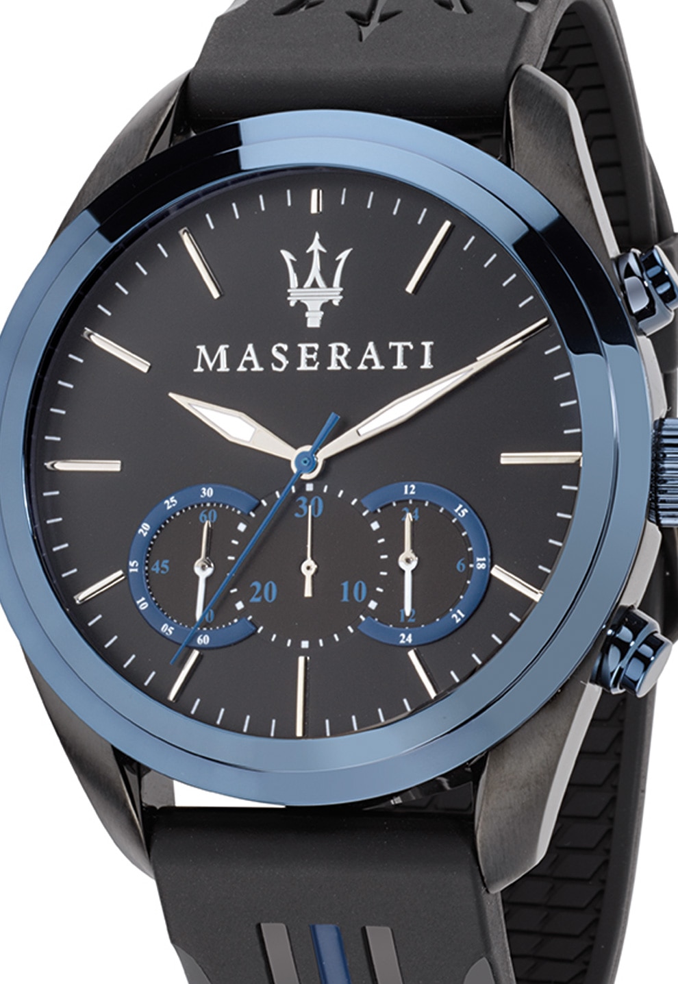 Maserati Ceas cronograf negru cu albastru Traguardo - eMAG.ro