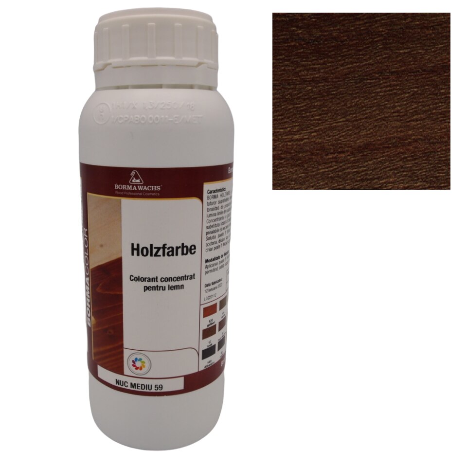 Pigment concentrat pentru lemn, Borma Wachs, Holzfarbe, culoare Nuc ...