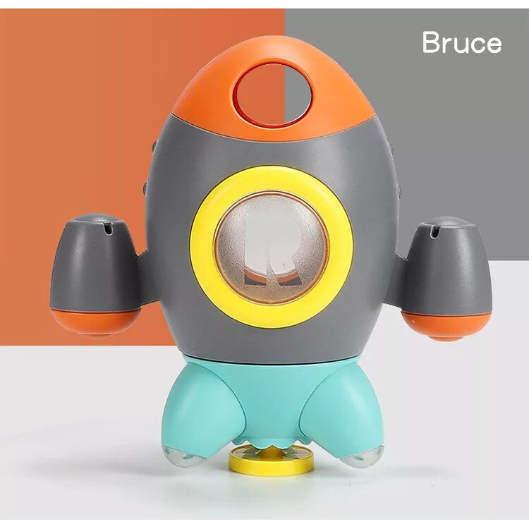 Jucarie de baie bebelusi, racheta acvatica, cu pulverizare de apa ...