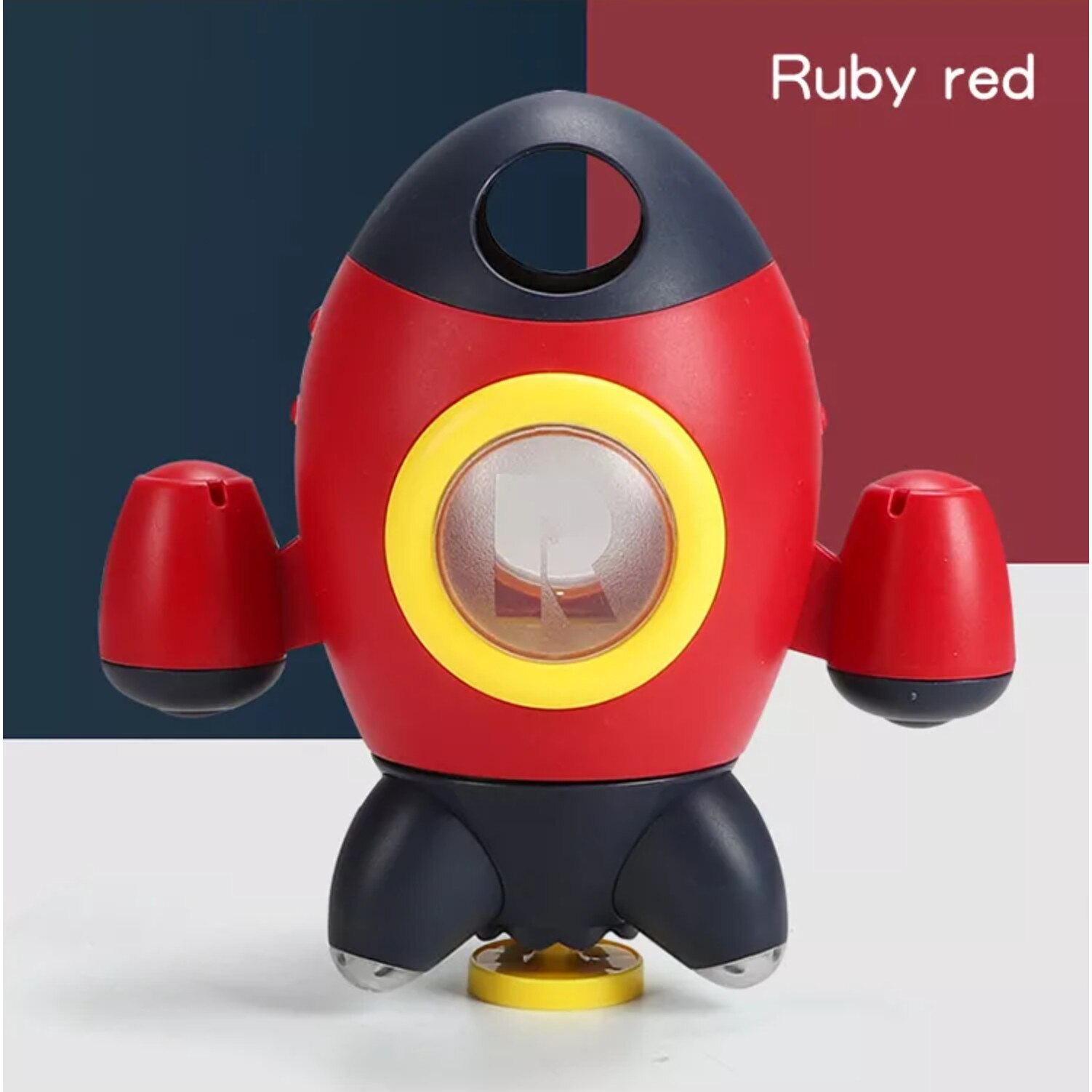 Jucarie de baie, racheta acvatica, cu pulverizare de apa, rotire 360 ...