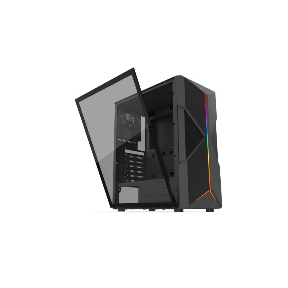 Carcasa PC Krux Astral ARGB, KRX0031, Micro ATX, Mini ITX, ATX, Negru ...