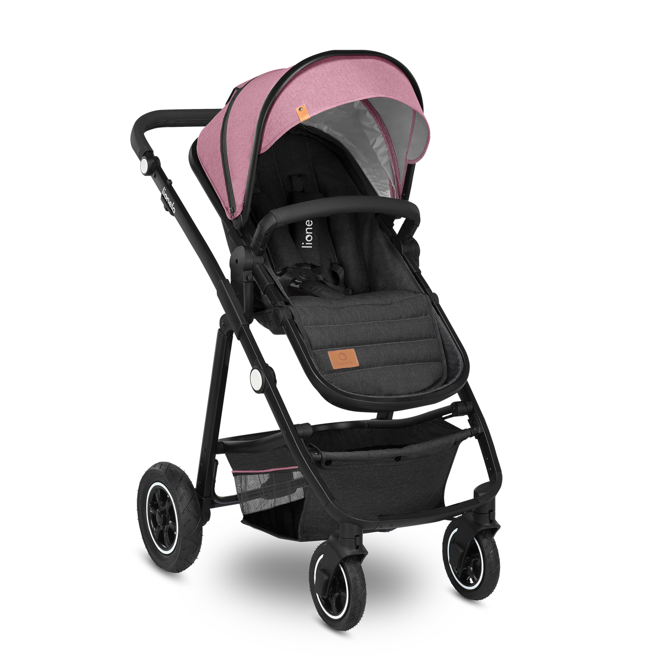Детска количка 3 в 1 Lionelo Amber, Pink - eMAG.bg