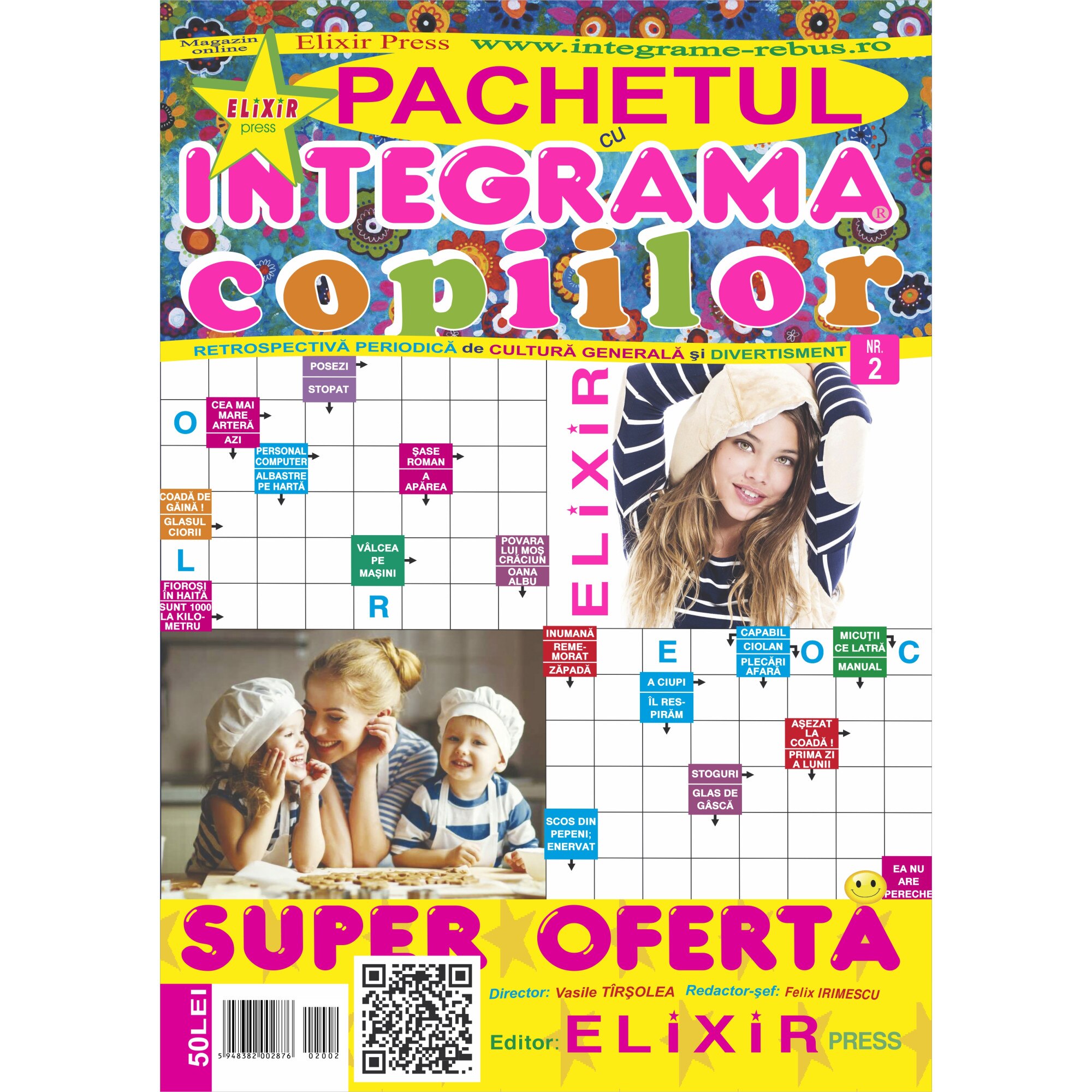Pachetul cu integrama copiilor nr 2, 400 pagini - eMAG.ro