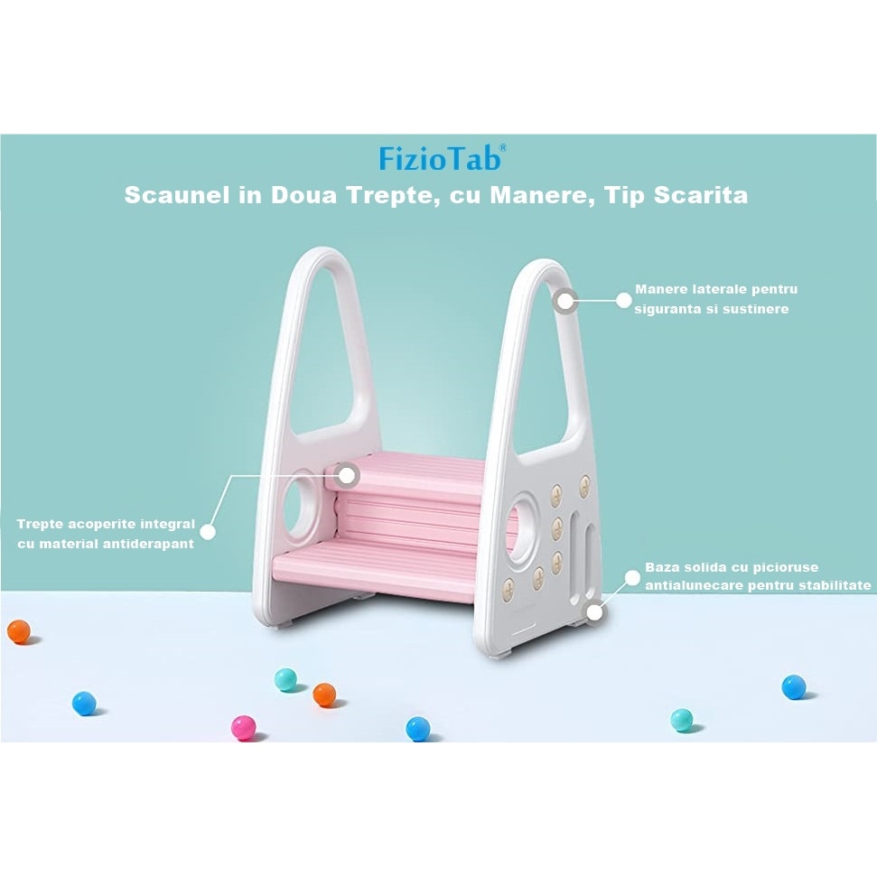 Inaltator Copii cu Manere, FizioTab®, cu Doua Trepte si Suprafata Anti ...