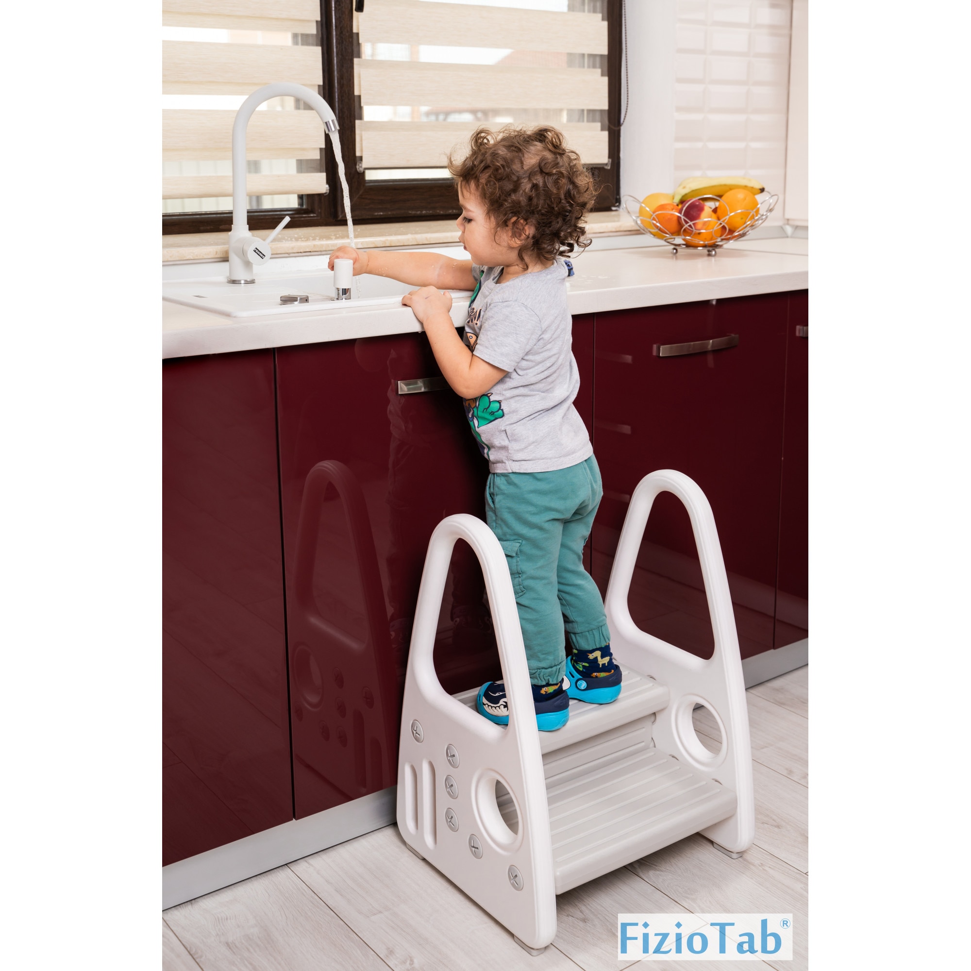 Scaunel Inaltator Copii cu Manere, FizioTab®, cu Doua Trepte si ...