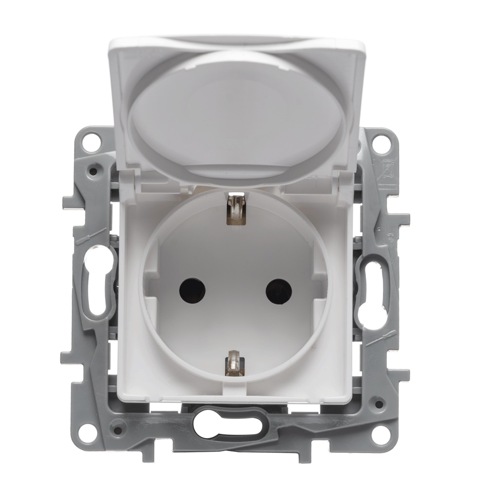 Priza cu Capac Schuko, Impamantare 16A, Legrand, factor de protectie IP ...