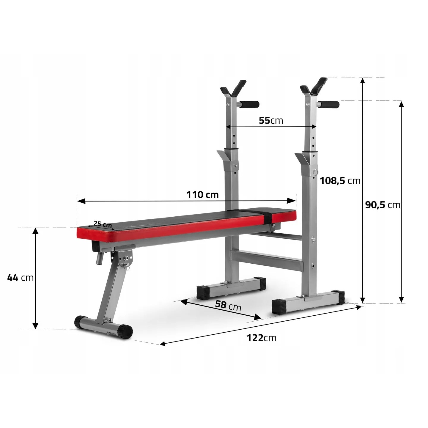 Banca de exercitii pentru abdomene, inclinare reglabila, suport haltera ...