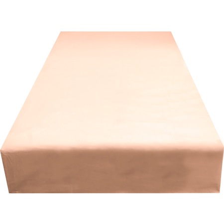 Cearceaf roz pudra 210x240cm, pat dublu, pentru saltea de 160cm ...