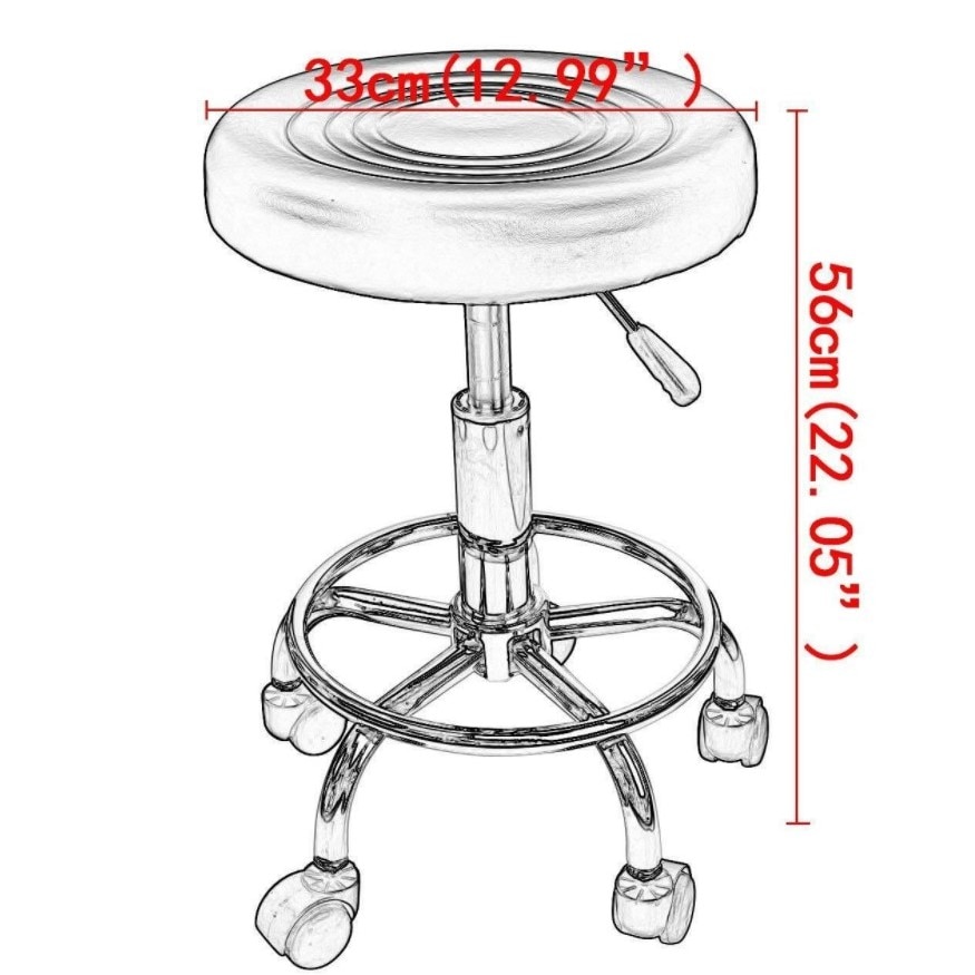 Set 4 scaune salon, taburet, frizerie, cosmetica, manichiura ...