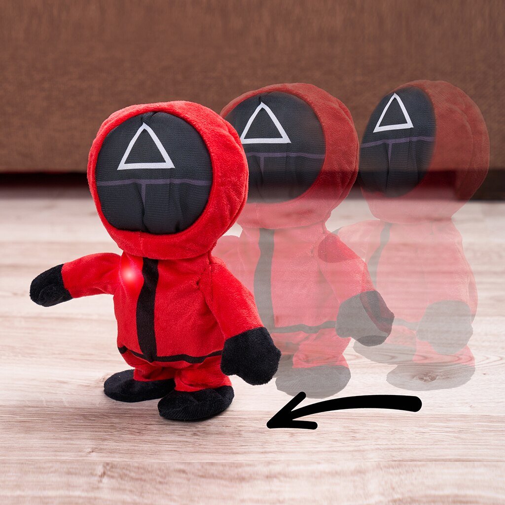 Papusa Squid Game cu baterii si lumini, merge si repeta cuvinte, 21 cm ...