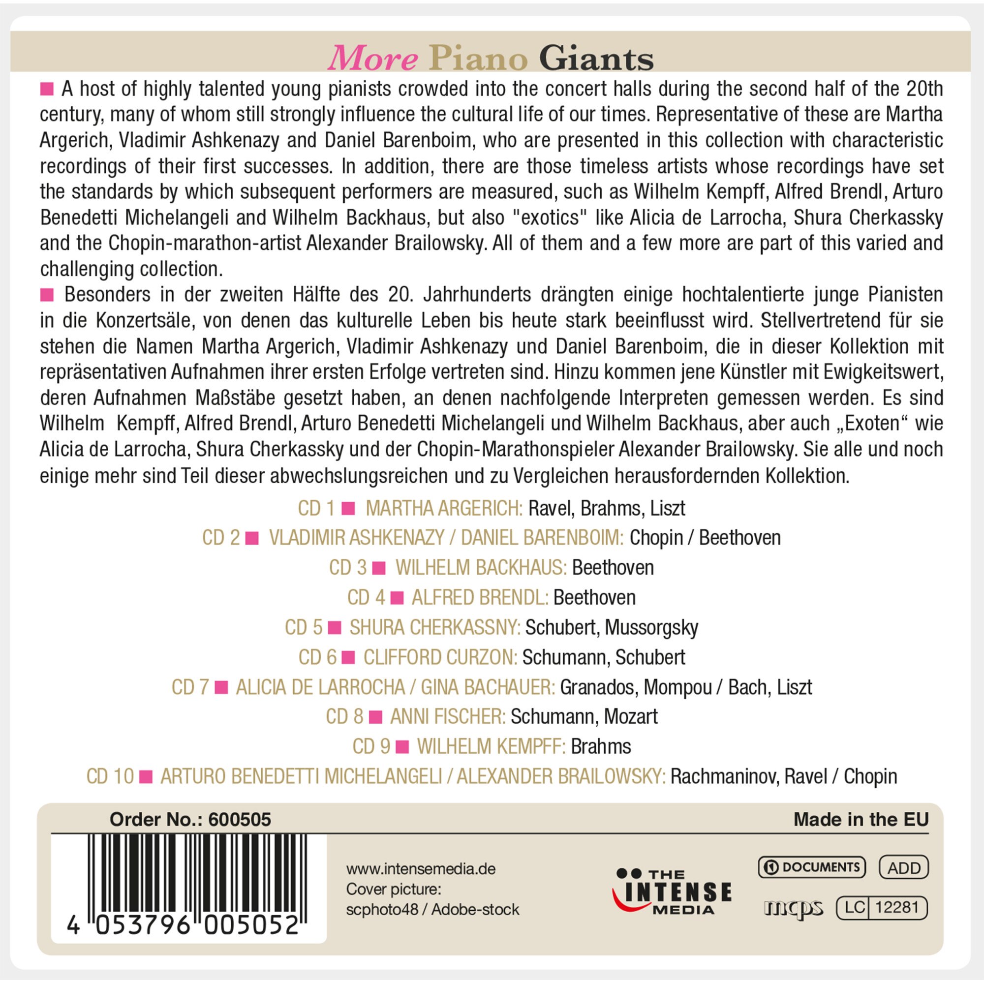 More Piano Giants 10CD - eMAG.ro