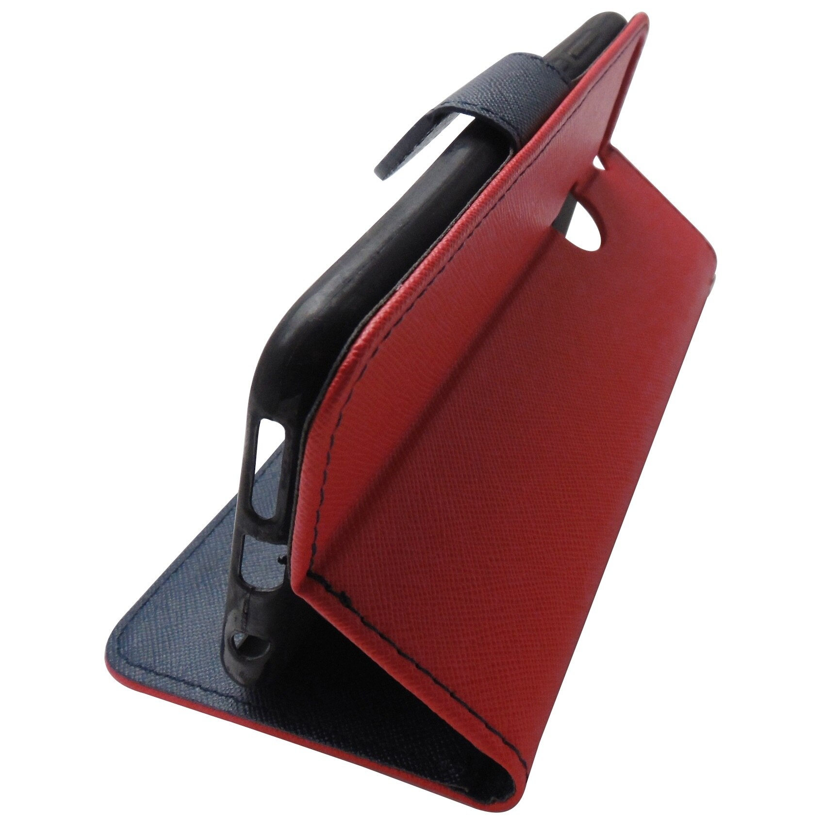 Red Navy Blue Fancy Book Cover за Huawei Y7 2018, Y7 Prime 2018 - eMAG.bg