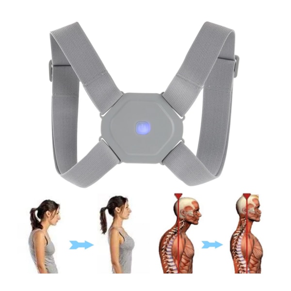 Testtartás javító, figyelem a vibráción keresztül, gerinc, váll és ...